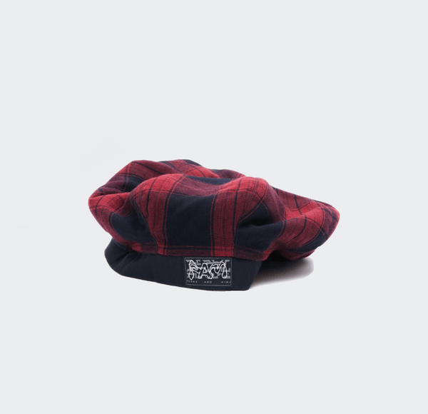 Perks And Mini Check Beret - Earth Red Check - State Of Play